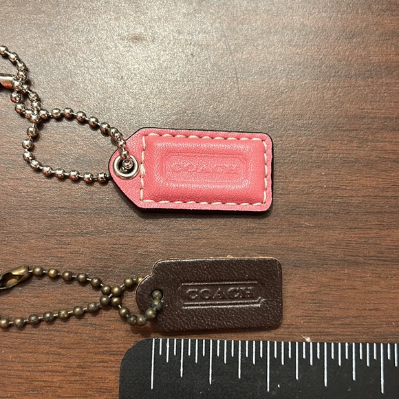 Coach | Bags | New And Vintage Leather Coach Tags With Silver And Metal ...